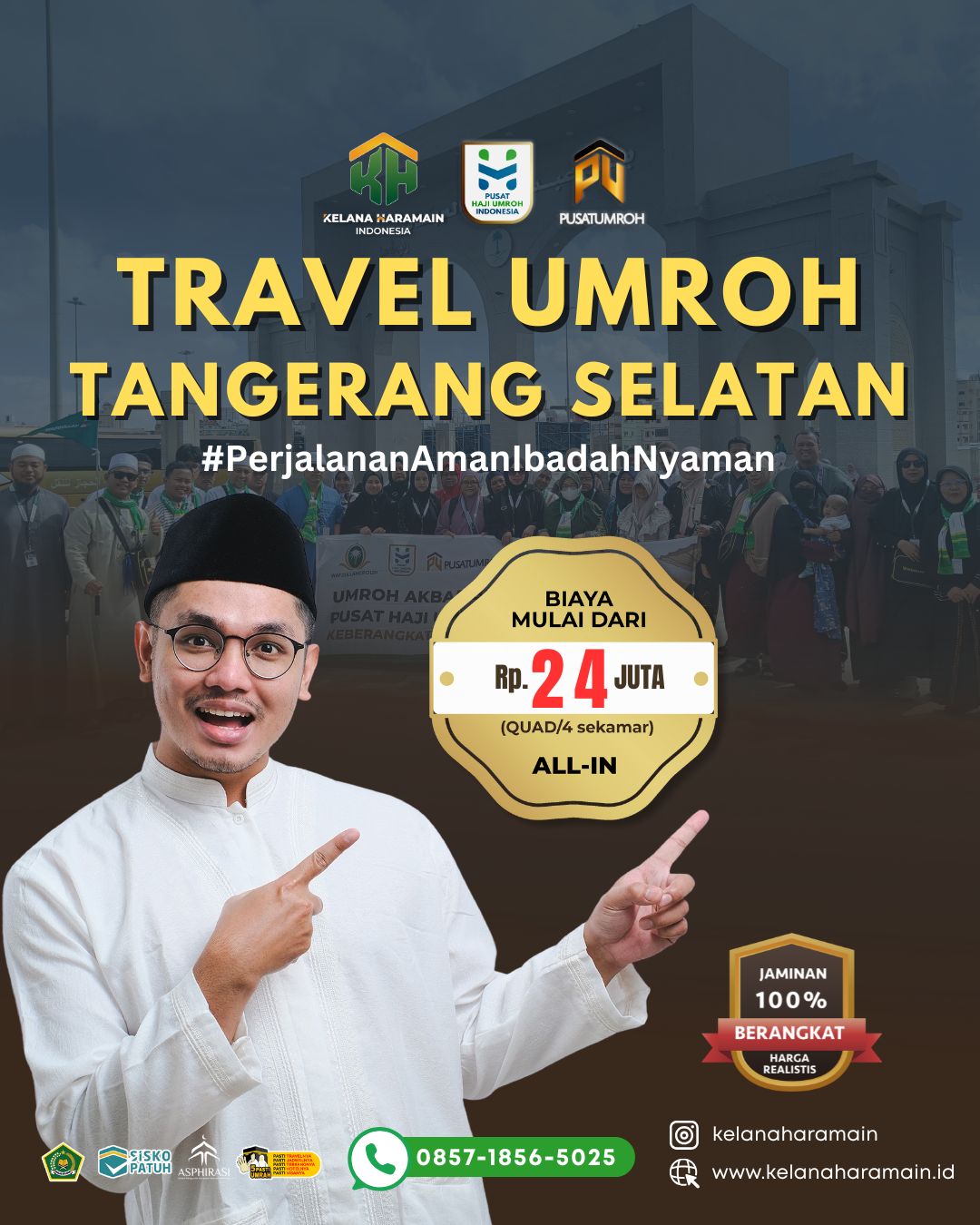 Travel Umroh Tangerang Selatan, Jadwal 2026-2027 Mulai 24 juta