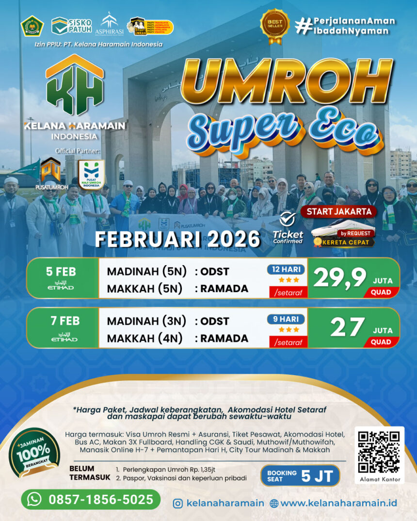🕋 Paket dan Biaya Umroh 2025 2026? Cek Jadwal Terdekat